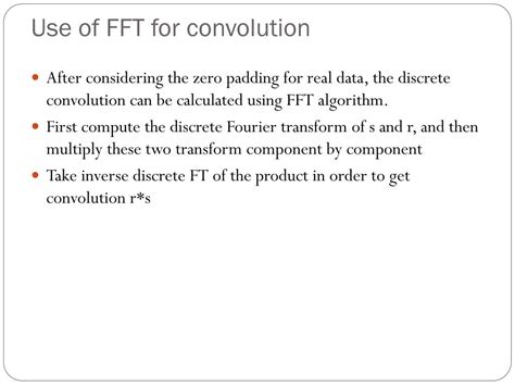 PPT FFT Convolution PowerPoint Presentation Free Download ID