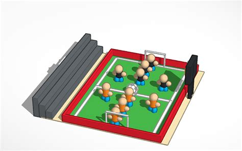 3d Design Football Field Tinkercad