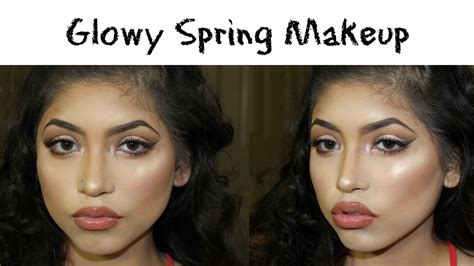 Glowy Spring Makeup Tutorial Lizeth Ramirez Youtube