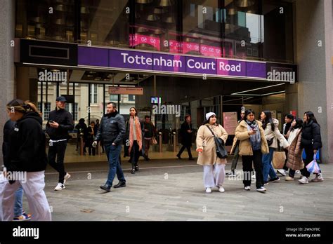 Tottenham Court Road Elizabeth Line Tube Station Junction Of Dean