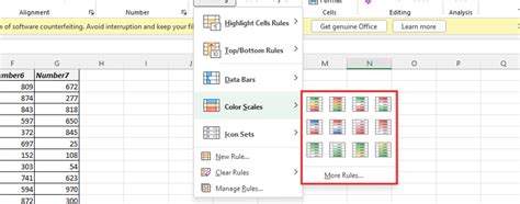 Excel Conditional Formatting Color Scale