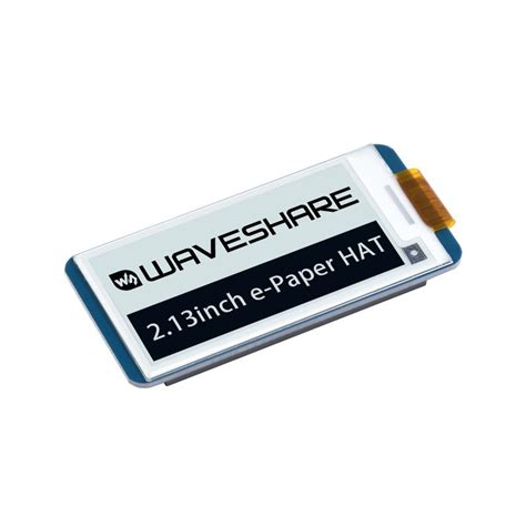 Waveshare Epaper Display With 213 Diagonal With Spi Hat Overlay For