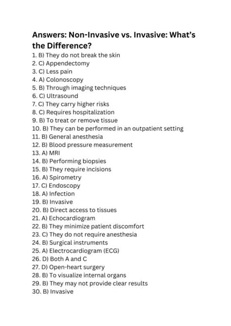 30 Quiz Non Invasive Vs Invasive Whats The Difference Digital Resources