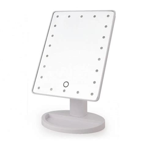 Зеркало сенсорное настольное для макияжа с LED подсветкой 16 диодов ...