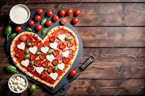 Premium Photo Pepperoni Pizza In Unhealthy Food Assortment On Wooden
