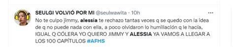 Alessia Montalbán llora por reconciliación entre Jimmy y Kimberly y las redes explotaron Infobae