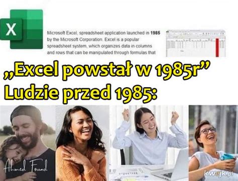 Excel Ministerstwo śmiesznych Obrazków Kwejkpl