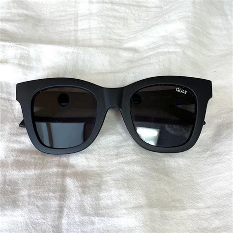 Quay Matte Black Sunglasses Super Cute Matte Black Depop