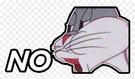 Bugs Bunny No Meme Sticker Bugs Bunny Meme Emoji Bugs Bunny Emoji The