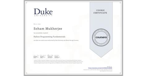 soham mukherjee on linkedin completion certificate for python