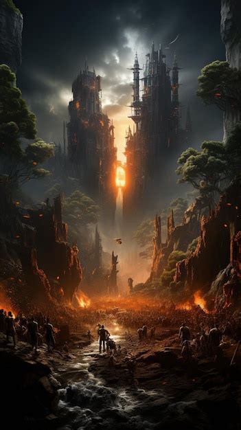 Premium Photo Creative Manipulation Of Beautiful Fantasy Illustration