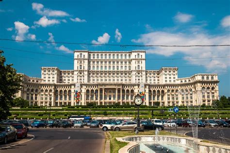 Palace Of The Parliament In Bucharest Capital Of Romania Editorial
