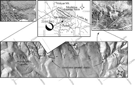 Mestitsa Fault Scarp And The 2012 Earthquake Epicenter 4 Best Fit Download Scientific