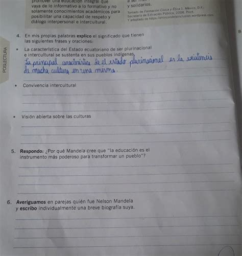 4 En Mis Propias Palabras Explico El Significado Que Tienen Las