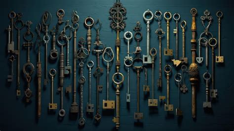 Premium Photo Set Of Old Keys