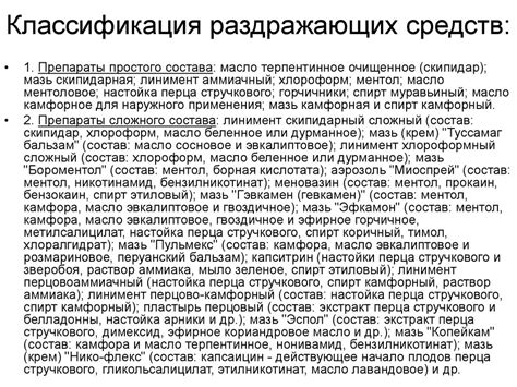 Вяжущие, обволакивающие и адсорбирующие. Раздражающие средства ...