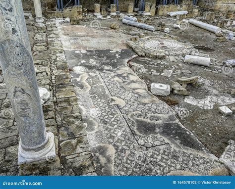 Mosaic Floor Of The Basilica The Church Of Our Lady Of Chrysopolis Panagia Basilica