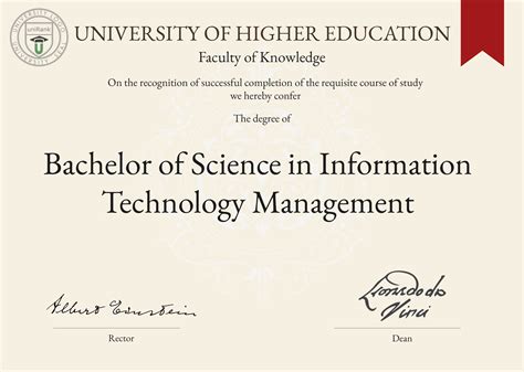 Bachelor Of Science In Information Technology Management Bsitm