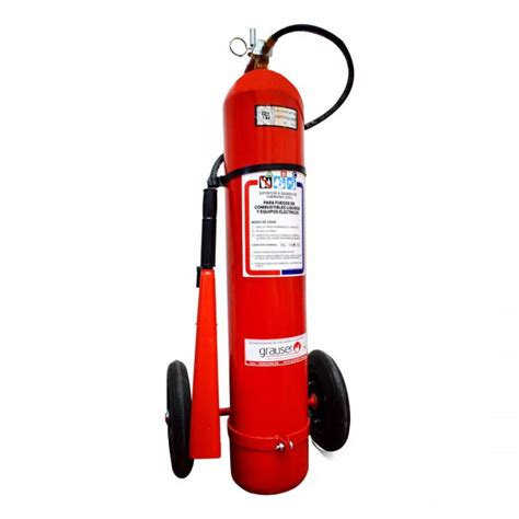 Extintor De Co2 Con Ruedas 10kg Grauser Seguridad Contra Incendios