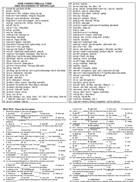123doc Phrasal Verbs Tong Hop Anh 12 Pdf