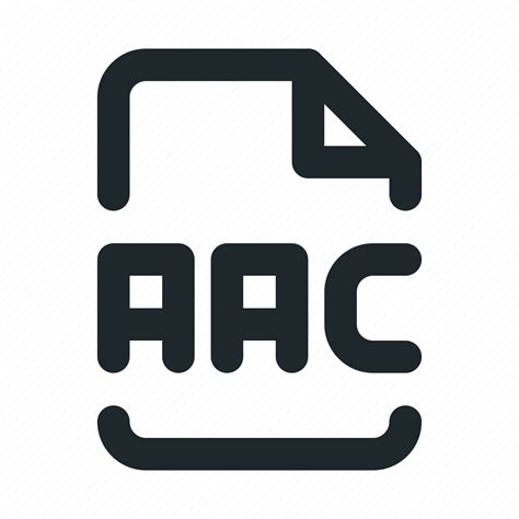 Aac Audio File Document Format Paper Icon Download On Iconfinder