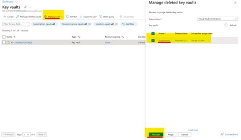 Unable To Create Keyvault Due To A Deleted One Which Also Cannot Be