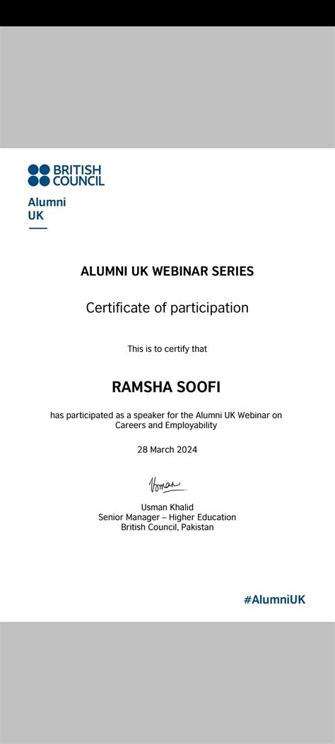 Ramsha Soofi On Linkedin Alumniuk Alumniukwebinar