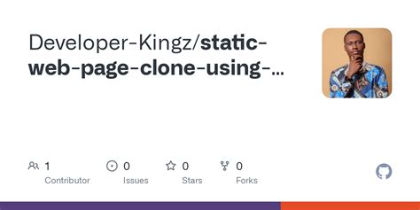 GitHub Developer Kingz Static Web Page Clone Using CSS