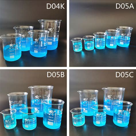 실험실 붕규산염 유리 비커 모든 크기의 화학 실험 실험실 장비 측정 컵 5ml 2000ml 1 세트 학교 및 교육 용품