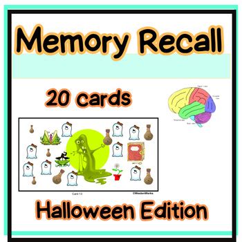 Memory Recall Game Based Learning Halloween By WestenWerks TPT