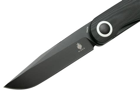 Kizer Squidward Black V3604C2 154CM, black G10 pocket knife ...