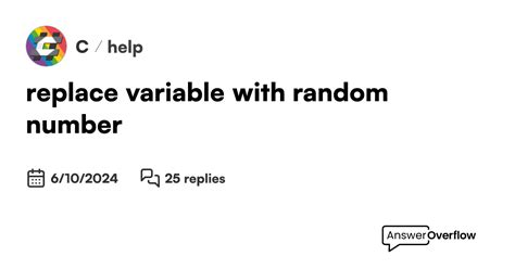 replace variable with random number c