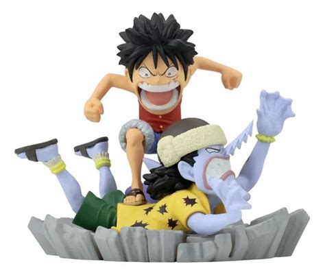 Action Figure One Piece Luffy Vs Arlong Wcf Log Stories MercadoLivre