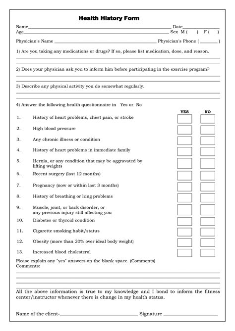 The Physical Activity Readiness Questionnaire Par Q Bootcamp Stuff