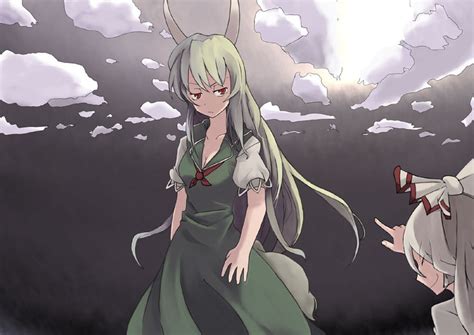 Fujiwara No Mokou Kamishirasawa Keine And Ex Keine Touhou Drawn By