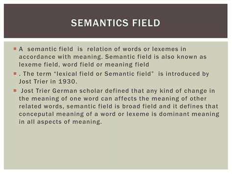 Semantic Presentation Ppt