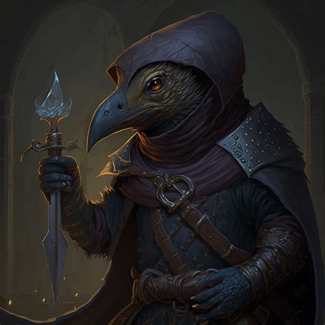 Made A Kenku Rogue Since I Am About To Play Some Dnd Rmidjourney