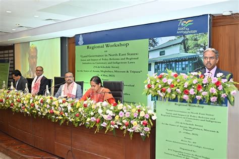Task Force For Land Governance To Be Constituted For North Eastern States