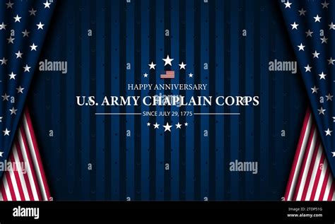 Happy US Army Chaplain Corps Anniversary Background Vector Illustration Stock Vector Image Art