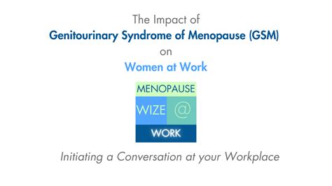 Its Not Just About Painful Sex Genitourinary Syndrome Of Menopause