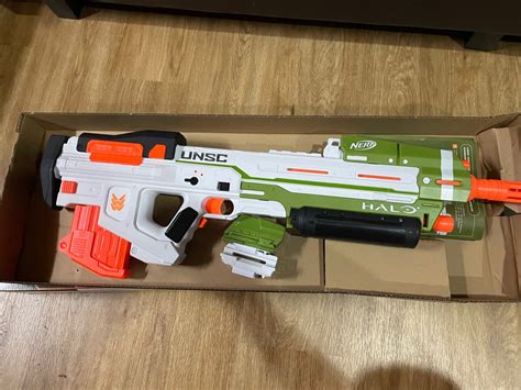 Halo Ma40 Nerf Gun Hobbies And Toys Toys And Games On Carousell