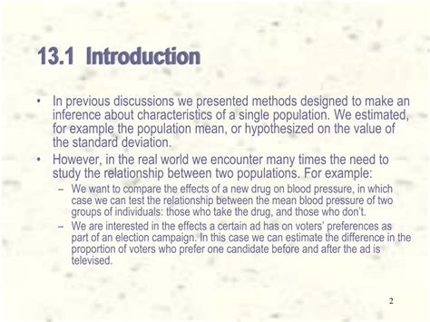 Ppt Inference About Comparing Two Populations Powerpoint Presentation