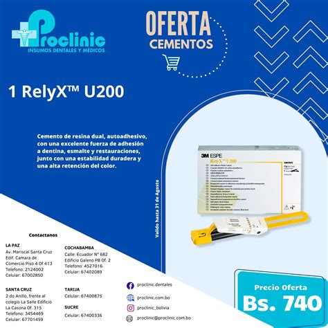 Comprar Relyx™ U200 En Bolivia Proclinic