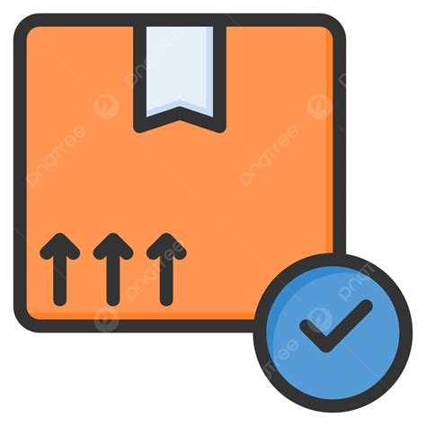 Checkbox Icon Design Outline Color Style Sign Tick Checklist Vector