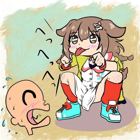 しゃがみポーズ ねよつぶしのア さんのイラスト ニコニコ静画 イラスト