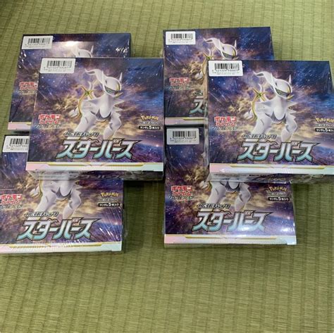 47％割引ホワイト系【時間指定不可】 ポケモンカード スターバース シュリンクつき 6箱 ポケモンカードゲーム トレーディングカードホワイト系