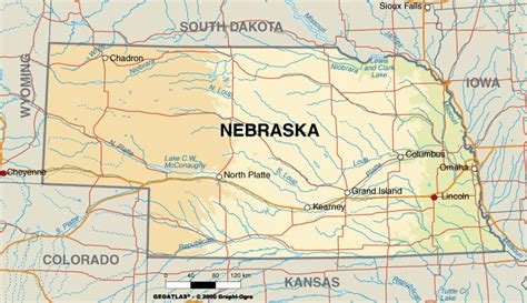 Nebraska Delstat I Usa Store Norske Leksikon