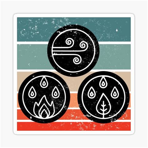 Retro Vintage Dosha Elements Vata Pitta Kapha Ayurveda Life Sticker