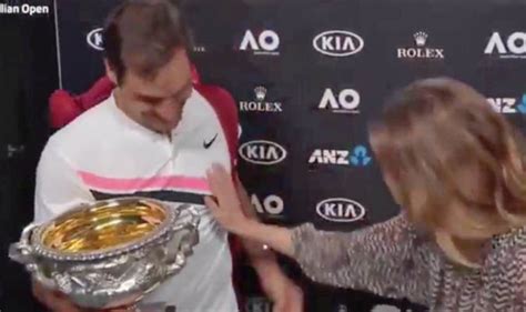 Roger Federer Journalist Branded Unprofessional For Stroking Tennis Star Tennis Sport