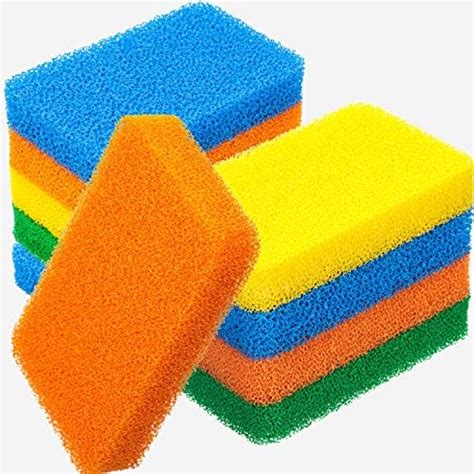 6 Pack Silicone Scrubbing Sponge By Scrubit Real Silicon Non Scratch
